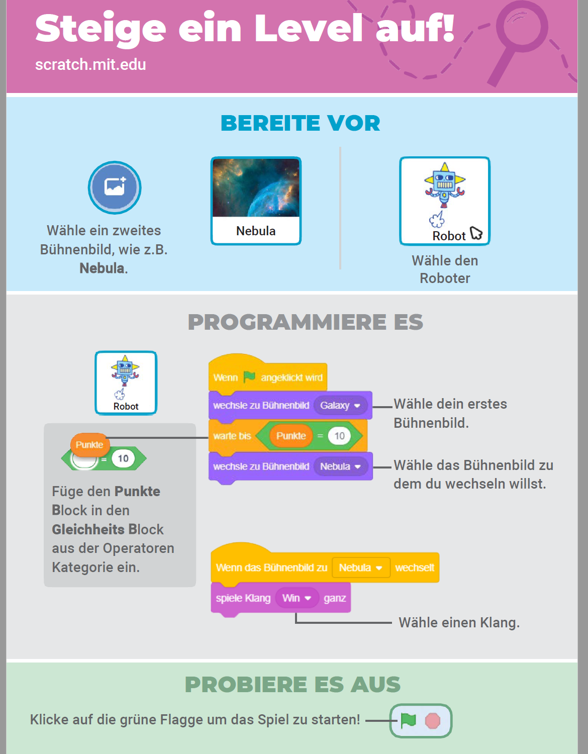 Lösung Steige ein Level auf! – Learni